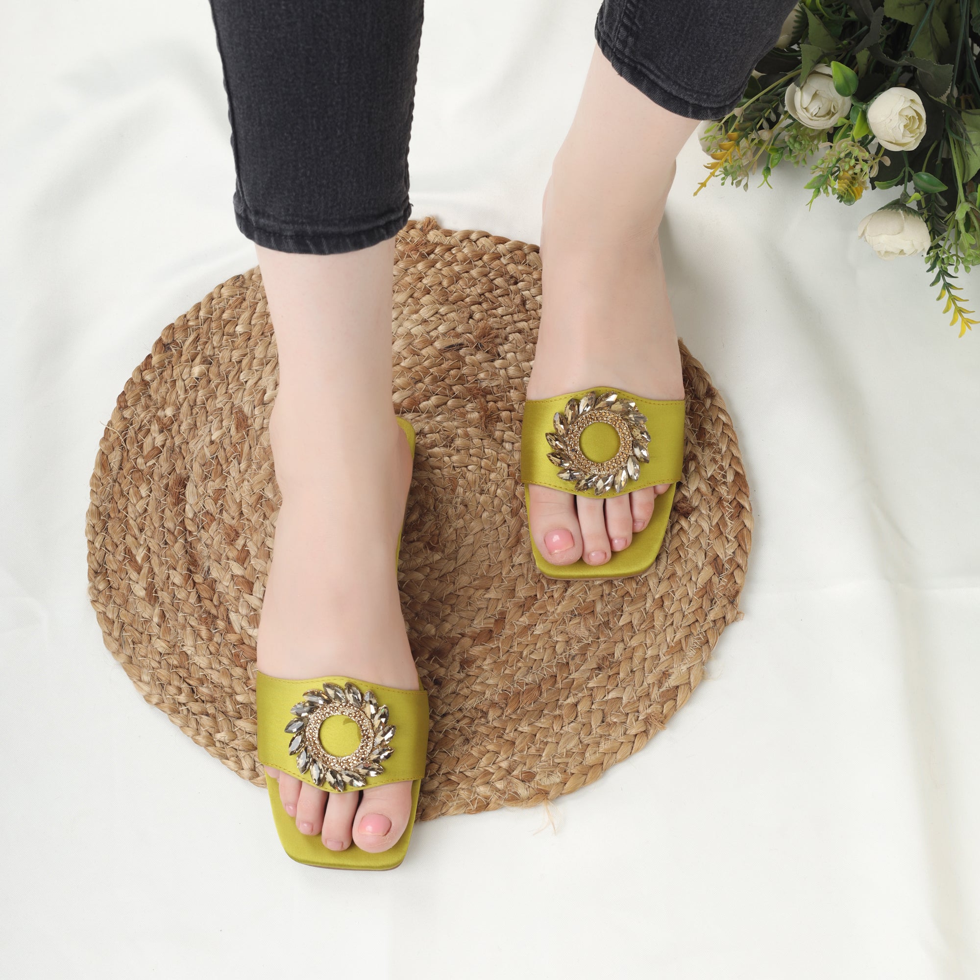 Bright Embellished Slides