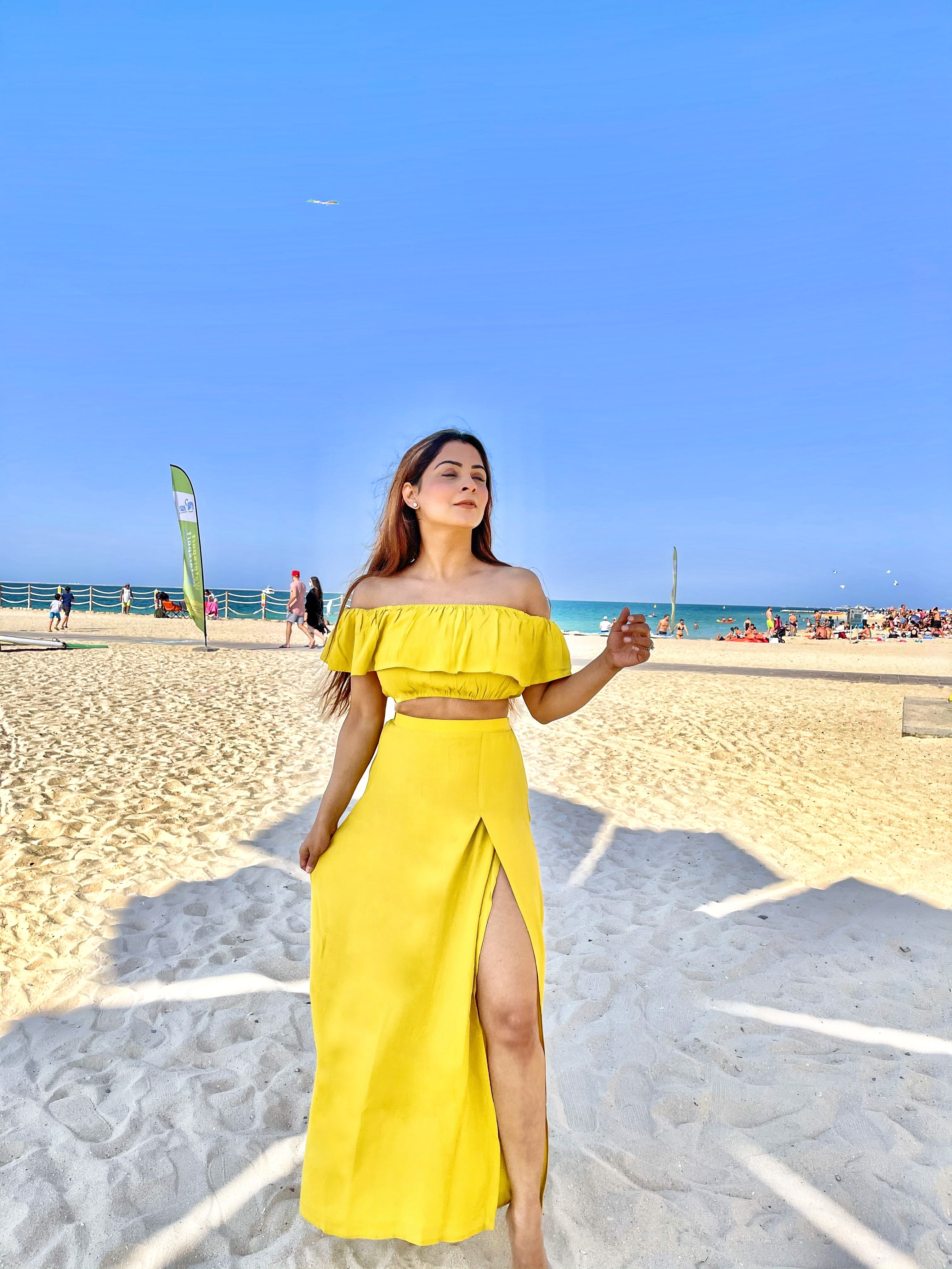 Beach Yellow Coord Set